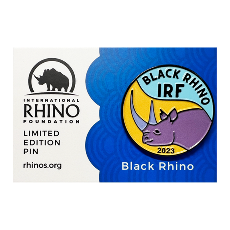 IRF Enamel Pin – Black Rhino – International Rhino Foundation